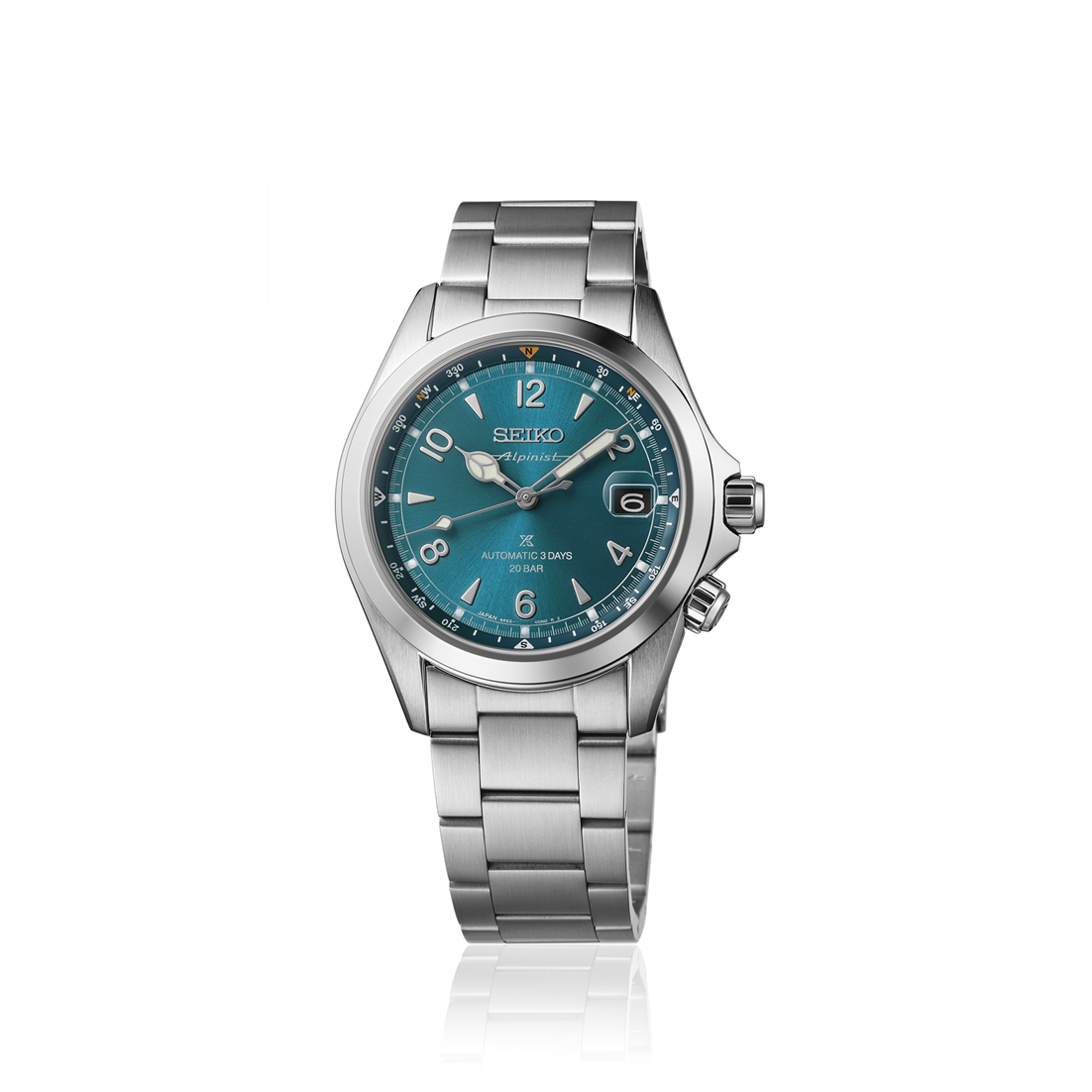 Seiko Japan Made Prospex Alpinist Tealpine Green Men's Stainless Watch ...