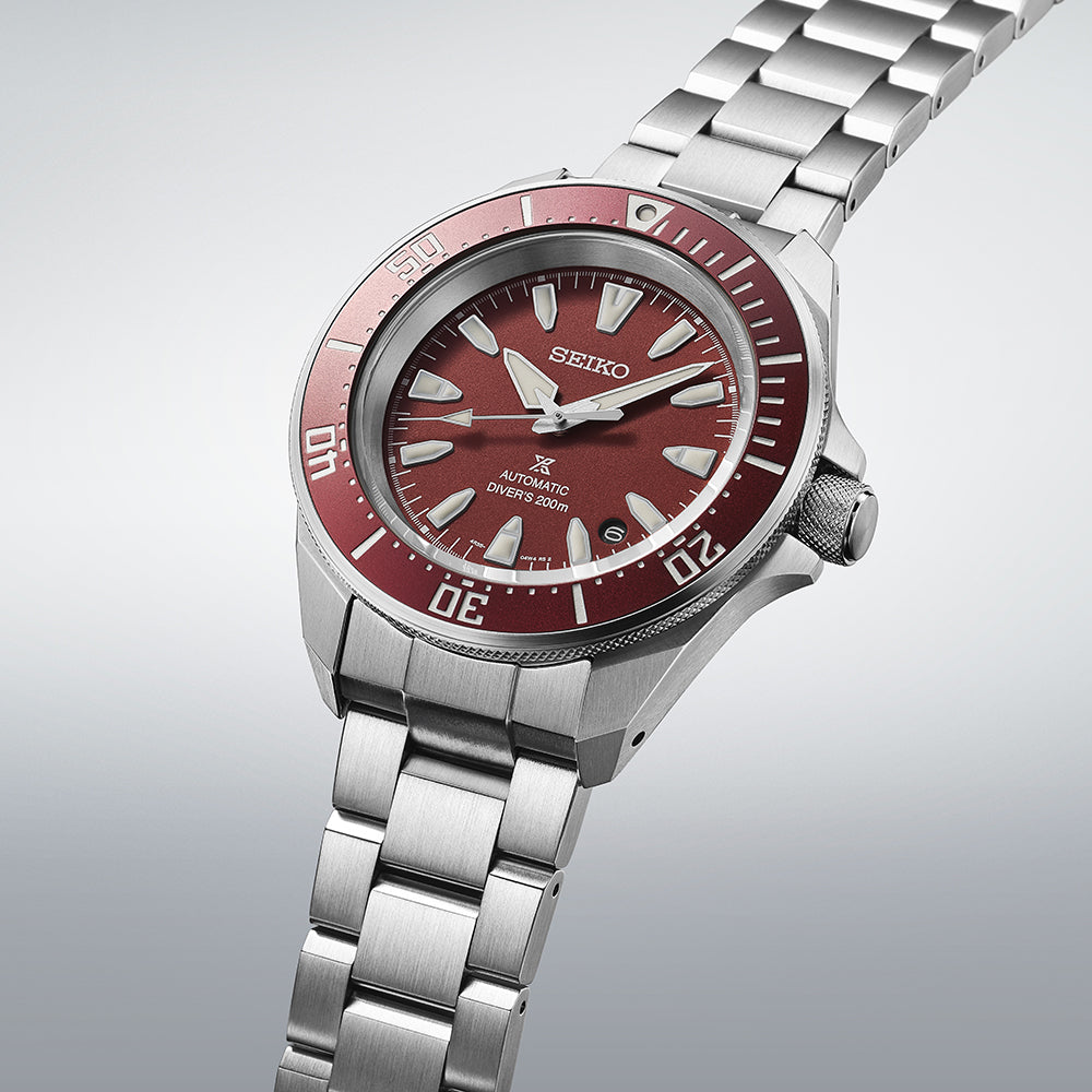 Seiko Prospex Slim Samurai Red 200M Diver's Men's Watch SRPL11K1 – Prestige