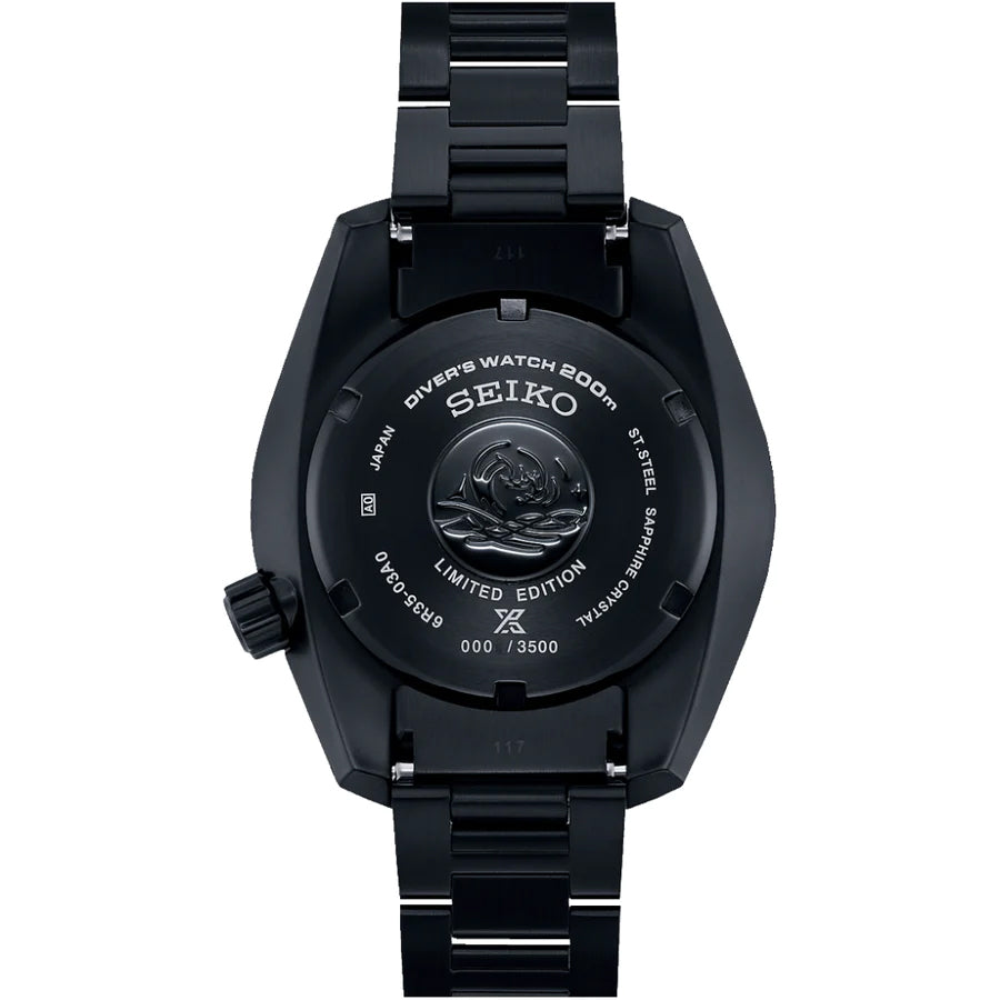 Seiko Prospex LE Sumo Black Series Night Vision Diver's Reissue Watch ...