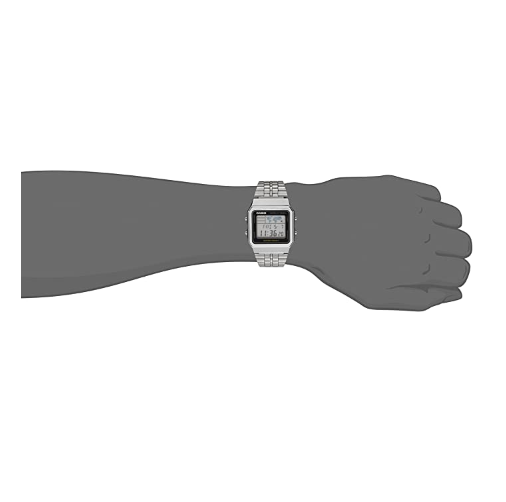 Casio Classic A-500WA World Map Silver Digital Watch – Prestige