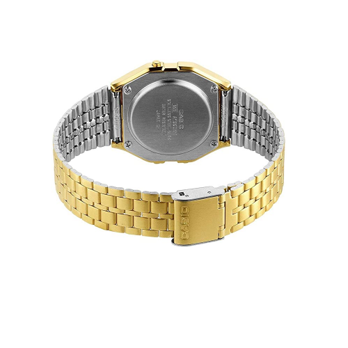Casio Classic A159WGED-1DF Gold Stainless Steel Diamond Digital Watch ...