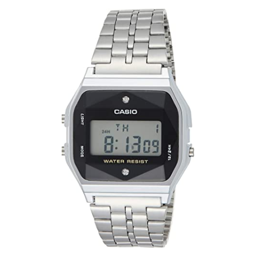 Casio A159WAD-1DF Stainless Steel Resin Strap Watch – Prestige