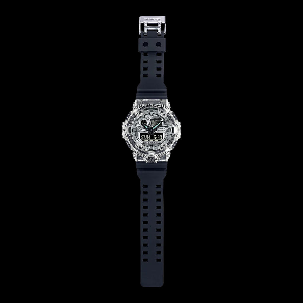 Casio G-Shock Metallic Grey Camo Camouflage Dial Translucent bezel ...