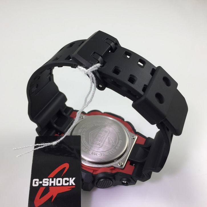 Casio G-Shock Standard Analog-Digital Black x Red x Grey Accents Last ...