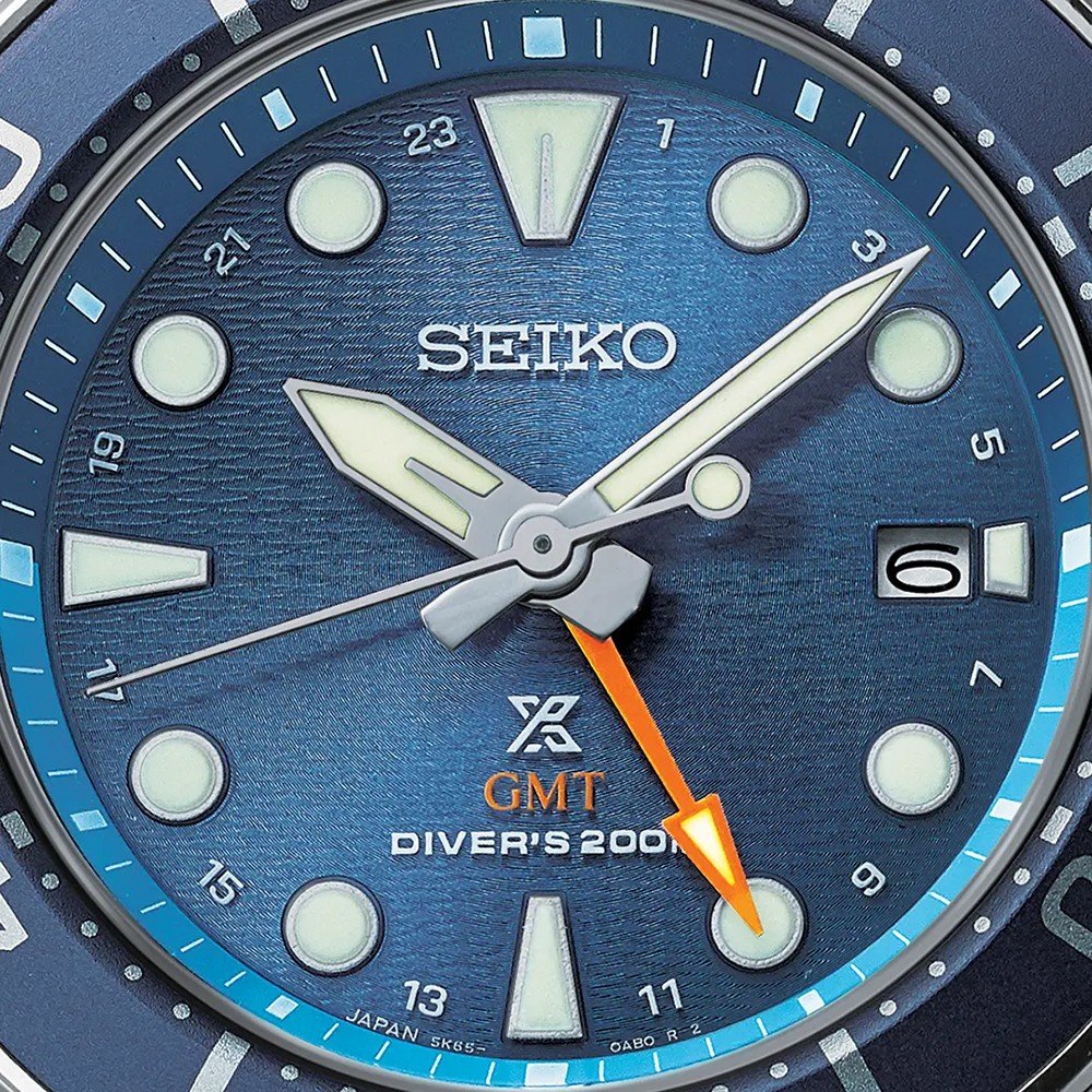 Seiko Prospex King Sumo GMT Solar Aqua Blue Men's Stainless Steel Watch ...